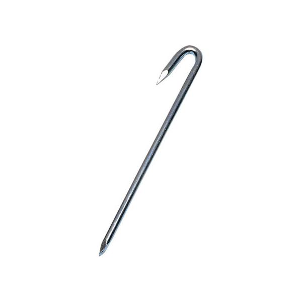 【商品説明】運動会等のグランド設営に使用するグランドロープ用の杭。【仕様】●素材・材質：スチール（クロメートメッキ仕上）　●仕様：５０本１組　●サイズ：８ｍｍ×２３ｃｍ　●原産国：日本