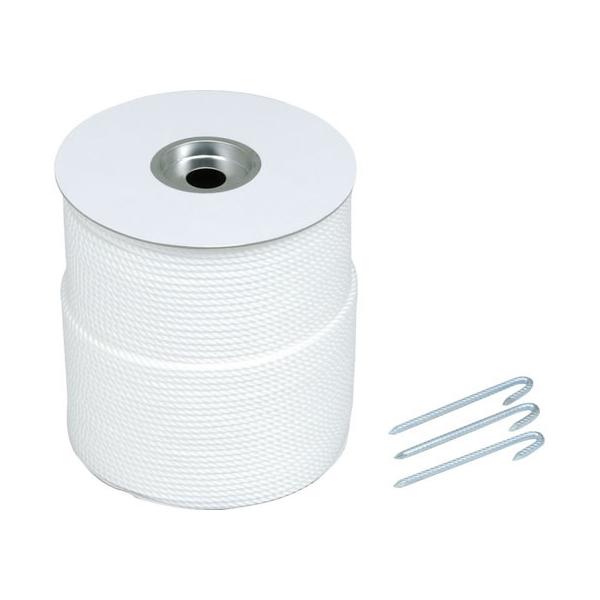 【商品説明】運動会等のグランド設営に役立つグランドロープと杭のセット。【仕様】●素材・材質：ポリエチレン　●サイズ：６ｍｍ×３００ｍ　●原産国：日本　●付属品：杭１００本（Ｇ−１５９１×２組）