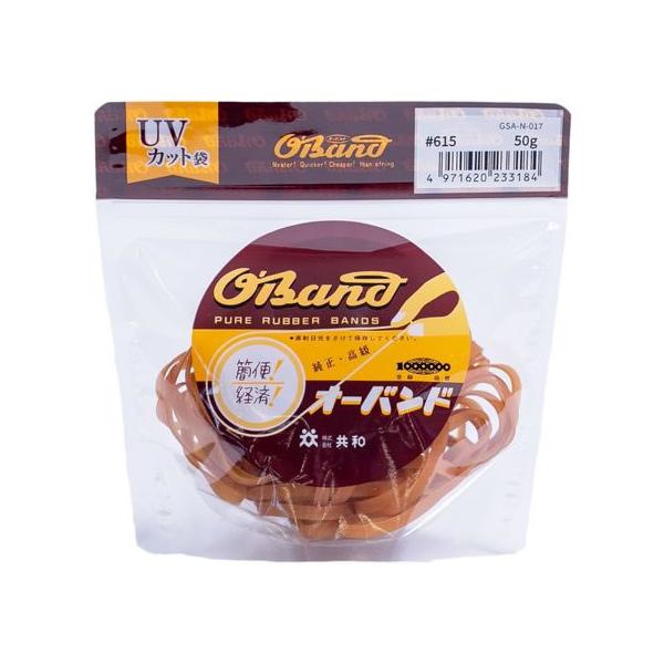 【仕様】●番手：＃６１５●色：アメ色●容量：５０ｇ●折径（内径）：２４０ｍｍ（１５２ｍｍ）●材質：天然ゴム●推奨結束範囲：９８０〜１０６０ｍｍ●切幅：４．５ｍｍ●厚み：１．１ｍｍ●入数：約２２本●注文単位：１袋　※内容量の本数は、平均値から...