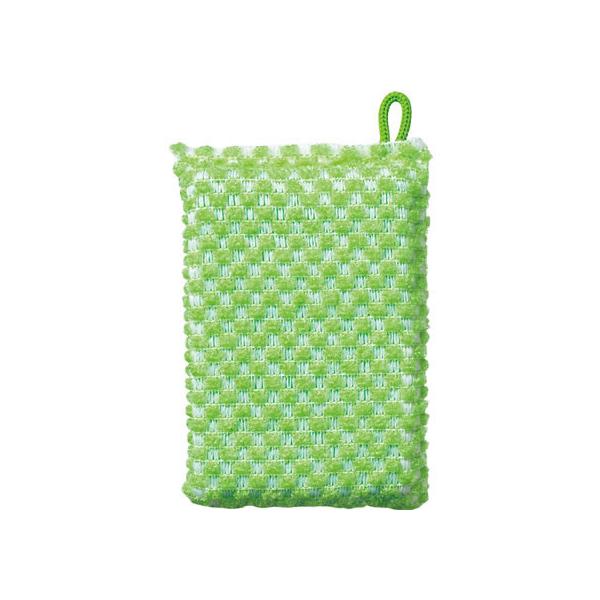 【商品説明】●少量の洗剤でも、泡立ち抜群の凹凸ネットを使用したキッチン用スポンジ。【仕様】サイズ：（外装）縦１６０×横１０５（ｍｍ）　内容量１個　材質：ポリエステル、ナイロン、ポリウレタンフォーム　耐熱温度８０度　ご注意　・ご使用後はよく洗...