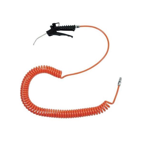 【仕様】●型番：TCBS-7　●入数：1S　●ノズル口径（mm）：3．6●ノズル長（mm）：90●最大使用寸法（m）：5．6●最高使用圧力（MPa）：0．8●ブローガン取付口：Rc1／4めねじ（ホース側：R1／4おねじ）　●コイルホース：5...