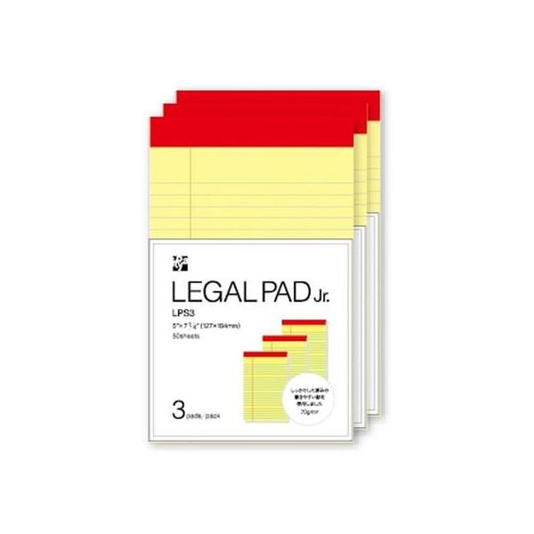 【商品説明】アメリカの法律家を中心に使用されているリーガルパッド。法律学校を中心に使われていたものが、ビジネスシーンに広まったといわれています。台紙が厚く立ちながらでもたわまず書きやすく、赤いヘッダー部分にも入った厚紙とマイクロカットのミシ...