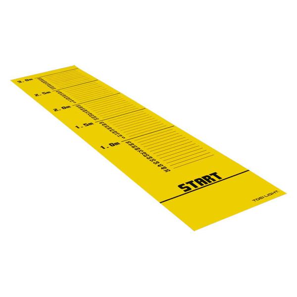 【商品説明】軽量で手軽に測定を行えます。【仕様】●素材・材質：シート／ターポリン、すべり止め／ＰＶＣ　●仕様：厚さ２ｍｍのシートタイプ、裏面すべり止め、メジャーラインは５ｃｍ間隔、マット上のラインは目安です。正確な測定を要する場合は実測にて...