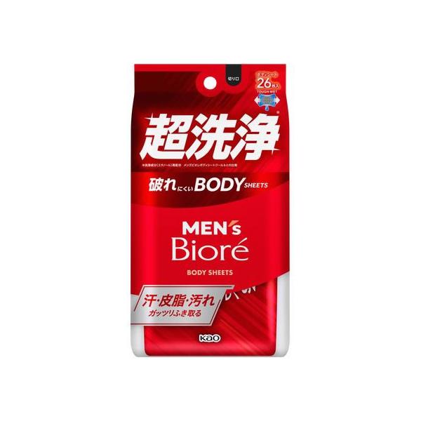 【商品説明】破れにくい！乾きにくい！体のベタつき・ニオイの元となる汗・皮脂・汚れをガッツリふき取る。【仕様】●ほのかなシトラスの香り　●シートサイズ：２５０×２００ｍｍ　●注文単位：１個（２６枚入）　[生産国：日本　商品区分：化粧品　メーカ...