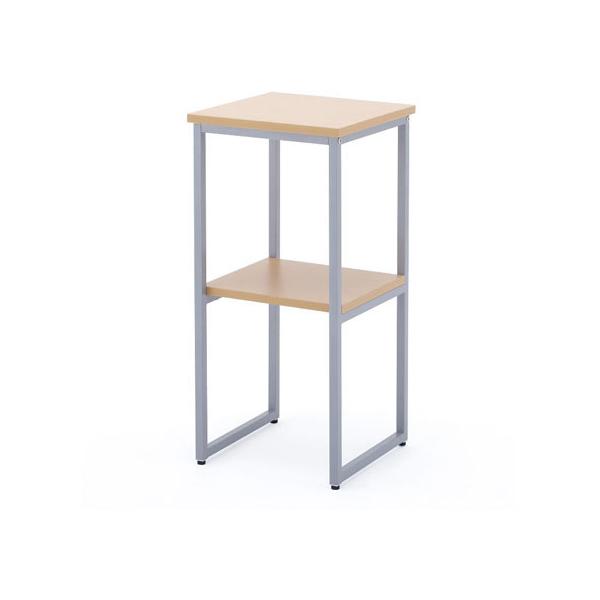 【商品説明】エントランスで消毒液やタイムカードなどを置くラックにも便利です。棚は固定棚です。アジャスター付きでがたつきの調整も可能です。【仕様】●外寸法：幅３５０×奥行３５０×高さ７３０ｍｍ●材質：天板・棚板／低圧メラミン樹脂化粧木質ボード...