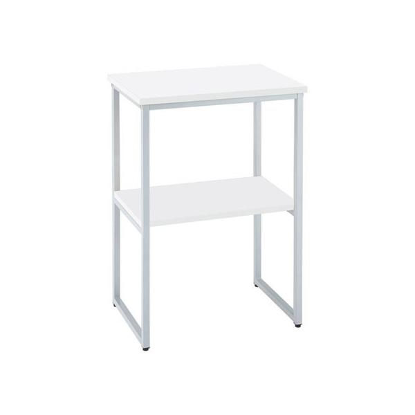 【商品説明】エントランスで消毒液やタイムカードなど置くラックとしても便利です。棚板は固定です。アジャスター付きでがたつきの調整も可能です。【仕様】●外寸法：幅５００×奥行３５０×高さ７３０ｍｍ●材質：天板・棚板／低圧メラミン樹脂化粧木質ボー...