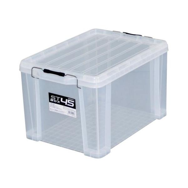 【仕様】●型番：ST-45CR　●色：クリア　●外形寸法（mm）間口：379　●外形寸法（mm）奥行：545　●外形寸法（mm）高さ：322　●有効内寸（mm）間口：309　●有効内寸（mm）奥行：439　●有効内寸（mm）高さ：300　●...