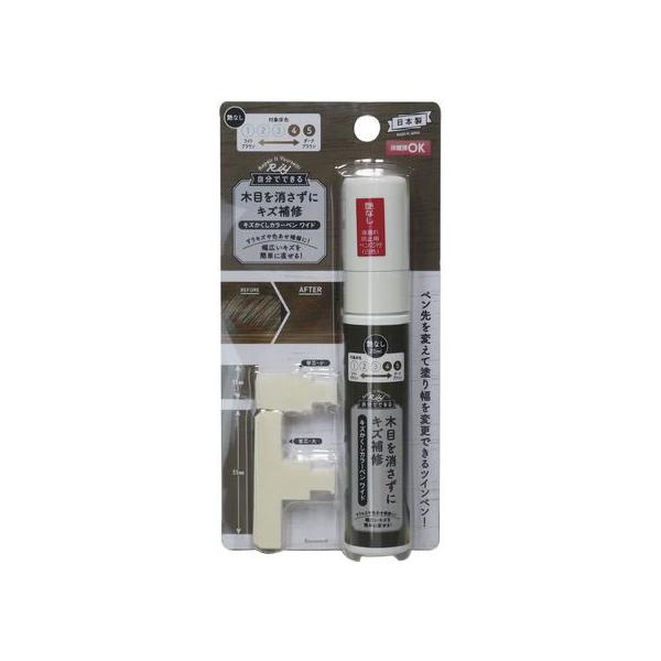 【商品説明】●木材（フローリング、窓枠など）のすりキズ、ひっかけキズ、色あせ等に塗るだけで目立たなくします。●付属のペン先を変えて塗り幅を変更できます。●床暖房対応のフローリングにも使用できます。※木部専用となります。【仕様】●成分：イオン...