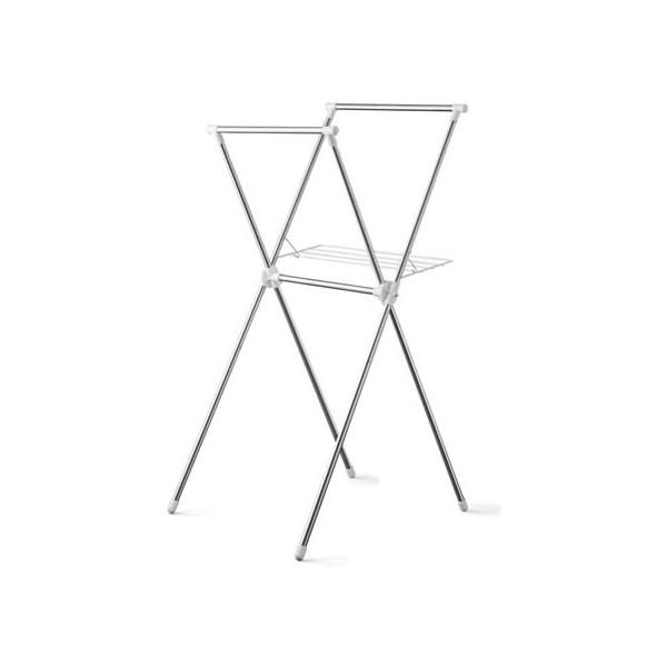 【商品説明】工具不要で、はめこむだけで簡単に組み立てができる物干しです。ステンレス巻きスチールパイプを採用しているので、丈夫でサビに強く安心してお使いいただけます。使用しないときは、折りたたんでコンパクトに収納できます。【仕様】●サイズ（約...