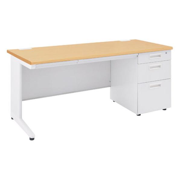 【仕様】●外寸法：幅１４００×奥行７００×高さ７００ｍｍ●天板厚さ：３０ｍｍ●引出内寸法：（上段）幅３１８×奥行４２０×高さ９７ｍｍ（中段）幅３１８×奥行４２０×高さ１８６ｍｍ（下段）幅３１８×奥行４８６×高さ２８５ｍｍ、センター引出／（右...