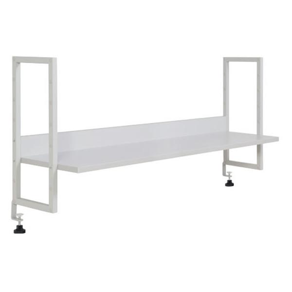 【商品説明】クランプ式になっており、設置面の天板の厚さが１５ｍｍ〜３３ｍｍ以内で、奥行きが５０ｍｍ以上のデスクに取り付ける事が可能。ただし、天板の端が丸みを帯びている等、ご使用のデスクの形状によっては取付できない場合もありますので、ご注意く...