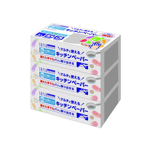 【商品説明】深いデコボコなシートが水も油もしっかり吸収。片手で取り出しラクラク！シートタイプなので置き場所をとらないでコンパクト。フィルム包装なので水回りに置いても安心。お料理からキッチン・テーブル周りの拭きとりまで幅広く活躍。【仕様】●２...