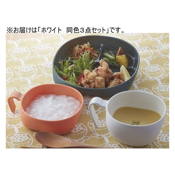 【商品説明】●介護にオススメ！ソフト食やゼリー食も食べやすい！●こぼしにくい！滑りにくい！食べやすい！●介護士・栄養士・理学療法士と開発！●内側カーブですくいやすくこぼしにくい●仕切りプレートは食べやすい角度付き。おかずを視認しやすく、すく...