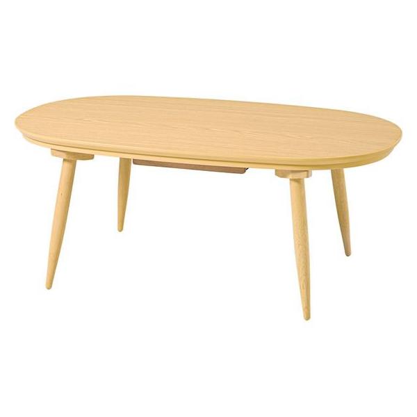 【仕様】●カラー：ナチュラル●サイズ：（約）幅１００×奥行６０×高さ４０ｃｍ●素材：天板：合成樹脂（メラミン）化粧繊維板、脚：ラバーウッド、ヒーター：ＭＳＵ−５０１Ｈ　５１０Ｗ石英管ファンヒーター（中間スイッチ）●組立式●天板固定ネジ付●原...