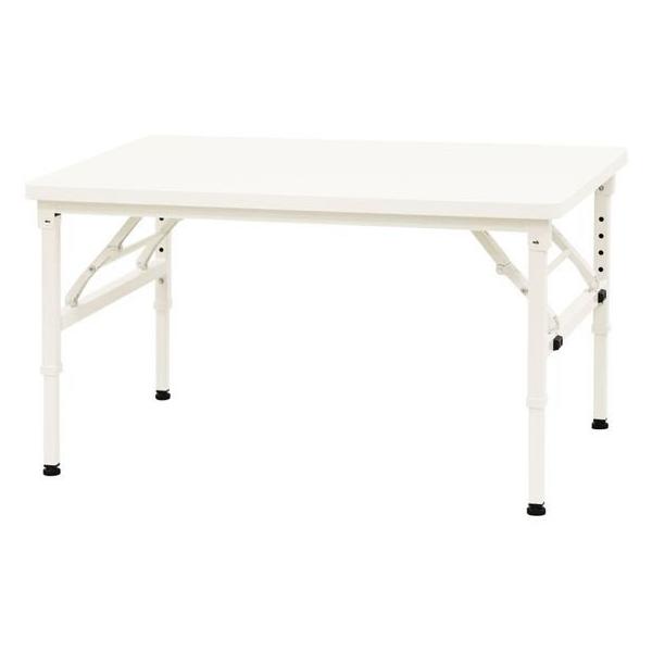 【商品説明】完成品でのお届け＆高さ調節は工具不要な簡単設計ですぐにお使いいただけます。　安全な角丸天板仕様で様々な人が使う環境でも安心です。　小さなお子様にも使いやすい高さ３５０ｍｍから座卓より少し高めな５００ｍｍまで昇降するので、保育園や...