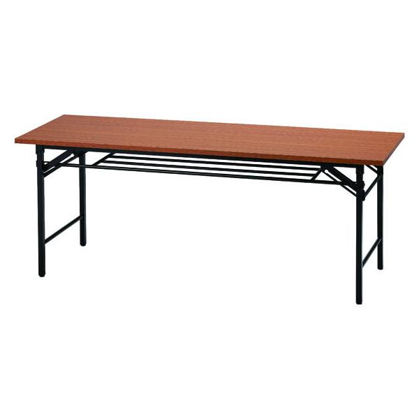 【仕様】●外寸法：幅１８００×奥行６００×高さ７００ｍｍ●質量：１８．０ｋｇ●材質：天板／２４ｍｍ厚ＭＤＦ＋低圧メラミン、脚部／２５ｍｍ角スチ−ルパイプ粉体塗装、エッジ／ＰＶＣ、アジャスタ−／ＰＥ●カラー：チーク●機能：アジャスター付●注文...