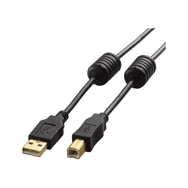 【商品説明】高周波ノイズを吸収する効果があるフェライトコアが付いたＵＳＢ２．０ケーブルです。ＵＳＢ（Ａタイプ：オス）のインターフェイスを持つパソコンやＵＳＢハブと、ＵＳＢ（Ｂタイプ：オス）のインターフェイスを持つプリンタや外付けハードディス...