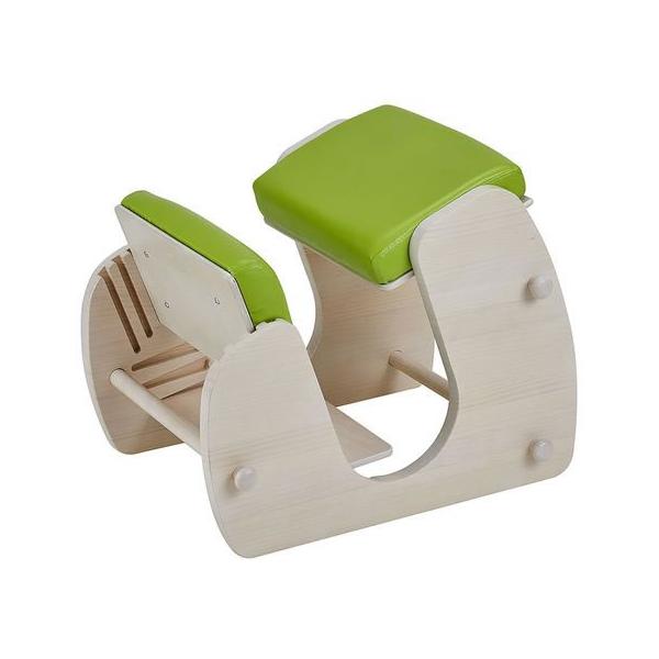 【仕様】●カラー：ホワイトグリーン　●商品サイズ：Ｗ５１．５×Ｄ７０×Ｈ５３〜６２（座面高中央４１・５７ｃｍ）　●製品重量：８．３５ｋｇ　●主材質：天然木（パイン材ラッカー塗装）、合板、ウレタン、合成皮革（ＰＶＣ）　●耐荷重：８０ｋｇ●適応...