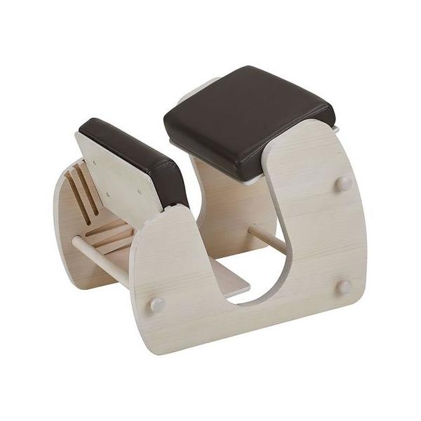 【仕様】●カラー：ホワイトブラウン　●商品サイズ：Ｗ５１．５×Ｄ７０×Ｈ５３〜６２（座面高中央４１・５７ｃｍ）　●製品重量：８．３５ｋｇ　●主材質：天然木（パイン材ラッカー塗装）、合板、ウレタン、合成皮革（ＰＶＣ）　●耐荷重：８０ｋｇ●適応...