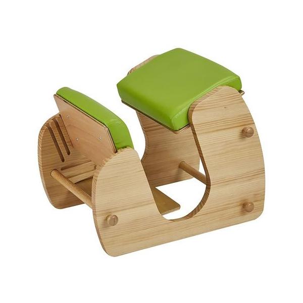 【仕様】●カラー：ナチュラルグリーン　●商品サイズ：Ｗ５１．５×Ｄ７０×Ｈ５３〜６２（座面高中央４１・５７ｃｍ）　●製品重量：８．３５ｋｇ　●主材質：天然木（パイン材ラッカー塗装）、合板、ウレタン、合成皮革（ＰＶＣ）　●耐荷重：８０ｋｇ●適...