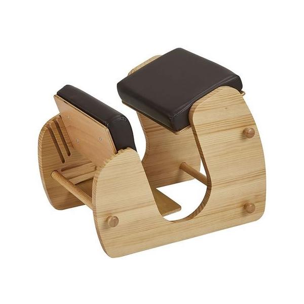 【仕様】●カラー：ナチュラルブラウン　●商品サイズ：Ｗ５１．５×Ｄ７０×Ｈ５３〜６２（座面高中央４１・５７ｃｍ）　●製品重量：８．３５ｋｇ　●主材質：天然木（パイン材ラッカー塗装）、合板、ウレタン、合成皮革（ＰＶＣ）　●耐荷重：８０ｋｇ●適...