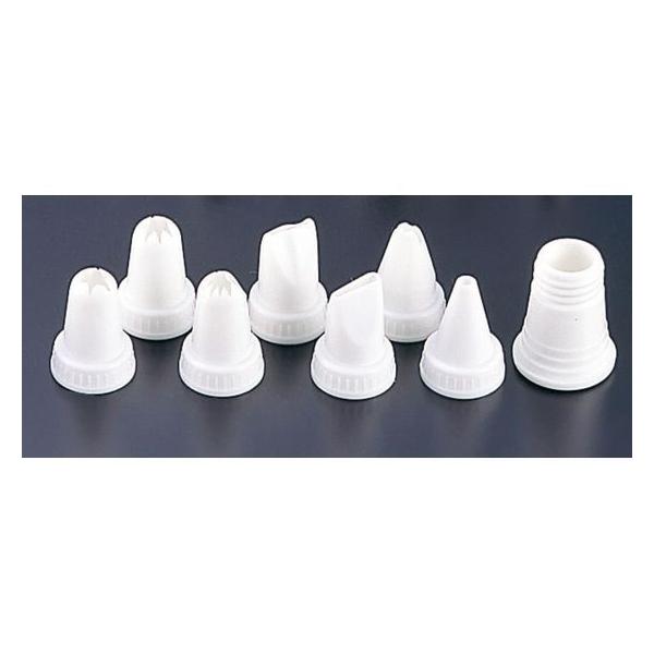 【仕様】●材質：プラスチック●セット内容：花６切、花８切、丸型、貝型、バラ型、葉型、りぼん型、ネジ受け（各１）