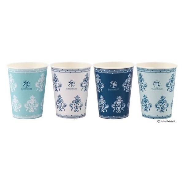 【商品説明】スウェーデンのダーナラ地方の伝統的な模様。今もテキスタイルなどに多く愛されている絵柄です。【仕様】●商品サイズ：口径７６．８×高さ９２．３ｍｍ●容量：２７５ｍｌ●材質：バージンパルプ（内面ポリエチレンラミネート加工）●４柄アソー...