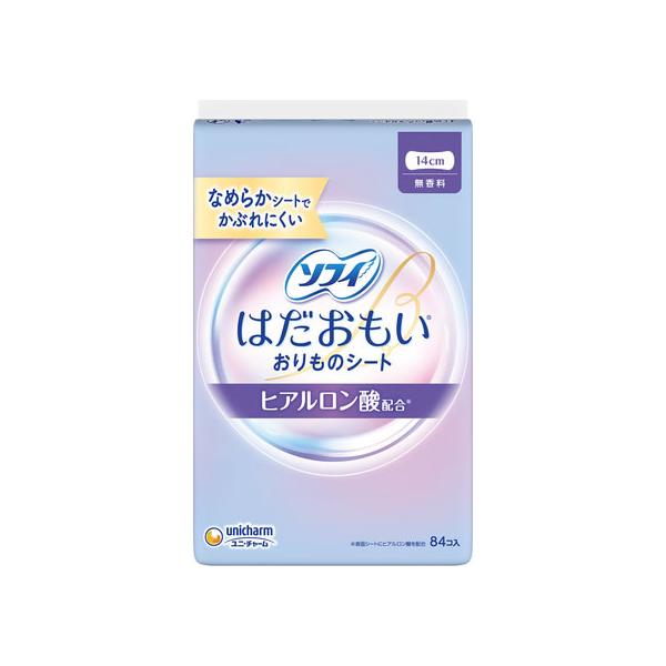 【商品説明】●ヒアルロン酸配合。●極細繊維を採用し、極上ななめらかな肌ざわりを実現。●だから肌とのまさつを軽減し、かぶれにくいおりものシートです。【仕様】●内容量：８４個●成分：ポリエステル、ポリエチレン　●生産国：日本