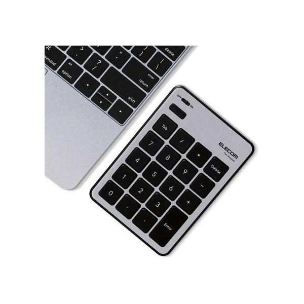 【商品説明】●最薄部がわずか６．５ｍｍの薄型設計で、場所を選ばずに使用できるｍａｃ用Ｂｌｕｅｔｏｏｔｈ（Ｒ）薄型テンキーパッドです。●キータイプにはノートパソコンのキーボードと同じ軽い力で打鍵できる「パンタグラフ方式」を採用しています。●キ...