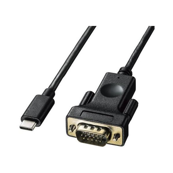 【仕様】●カラー：ブラック　●コネクタ：ＵＳＢ　Ｔｙｐｅ−Ｃオス−ＶＧＡ（ミニＤ−ｓｕｂ１５ｐｉｎ）オス　●解像度：最大１９２０×１２００（Ｗｉｄｅ）、１９２０×１０８０（フルＨＤ）、１６００×１２００　※接続する機器すべてが同じ解像度に対...