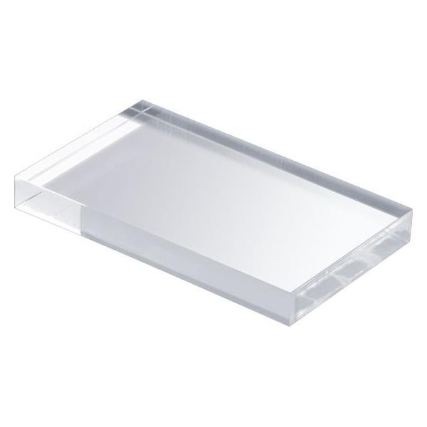 【商品説明】透明感あるアクリルが高級感と存在感を演出！　透明感と清涼感があり、ディスプレイの演出に最適です。【仕様】●サイズ：本体／縦９０ｍｍ×横５５ｍｍ×厚さ１０ｍｍ　●材質：アクリル