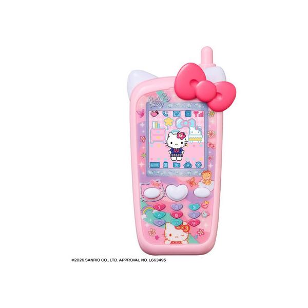 【商品説明】お世話遊びを中心に、電話、ｅｍｏｊｉメールでサンリオキャラクターズとコミュニケーション！！　お世話キャラのご機嫌度ＵＰでアンテナもバリ３に！ご機嫌度が下がると圏外になっちゃうよ。　ごはんをあげたり、お風呂に入れたり、お着替えをさ...