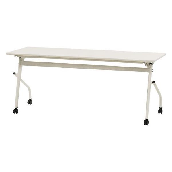 【商品説明】全キャスターにストッパー付きでしっかり固定でき、脚のアジャスターでがたつきも防ぎます。　手荷物をかけておける便利なサイドフック付きです。【仕様】●外寸：幅１８００×奥行４５０×高さ７００ｍｍ　●カラー：ホワイト脚×ホワイト天板　...