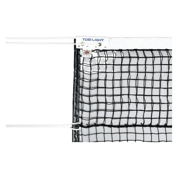 【商品説明】上部ダブルネット（サイドポール無し）。日本テニス協会推薦品。【仕様】●素材・材質：ポリエチレン無結節、白帯／ポリエステル　●仕様：４４０Ｔ／４４本、網目３．５ｃｍ、テニスネットを安全にお使いいただくために、ご使用前に必ずワイヤー...