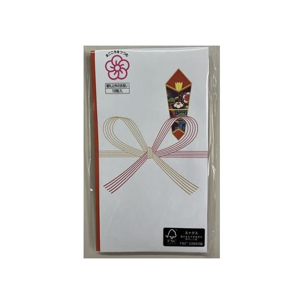 【仕様】●祝儀袋・花結び・印刷・文字なし●サイズ：１９０×１０５ｍｍ●中袋なし●注文単位：１パック（１０枚）