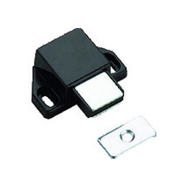 【商品説明】●指先で軽く押すだけで扉が開きます。●扉を閉める時は、指先で軽く押すだけでマグネットが扉をキャッチします。【仕様】●型番：ML-30SBR　●色：ブラウン ●全長（mm）：43 ●吸着力（N）：11．8 ●付属品：受座、十字穴付...