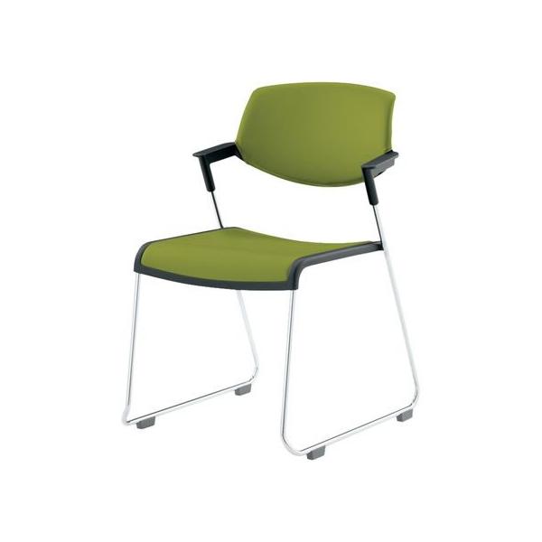 【商品説明】従来の肘なしチェアーと同等の幅寸法を実現。　Ｗ１８００テーブルで３脚使用できる肘付きチェアーです。　肘と一体化した背もたれにより、体重を分散し、体への負担を減らすとともに、体幹の保持をサポートします。【仕様】●品番：ＣＫ−Ｍ６２...