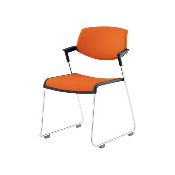 【商品説明】従来の肘なしチェアーと同等の幅寸法を実現。　Ｗ１８００テーブルで３脚使用できる肘付きチェアーです。　肘と一体化した背もたれにより、体重を分散し、体への負担を減らすとともに、体幹の保持をサポートします。【仕様】●品番：ＣＫ−Ｍ６２...