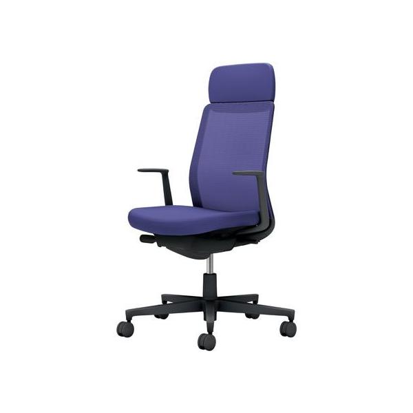 【商品説明】多様化するワークスタイルや空間に合わせて、カラーとマテリアルの組み合わせを自由にアレンジ。【仕様】●色：本体／ブラック、背／ディープパープル、座／ディープパープル●背メッシュタイプ●ランバーサポート：なし●外寸法：幅710×奥行...