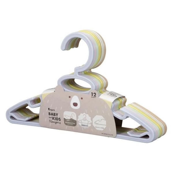 【商品説明】ベビー服や子供服も専用のハンガーでキレイに干せる！スリット入りなので、首元を伸ばさずに干せます。肩紐掛け付きなので、肌着やワンピースなど滑らず干せて楽ちん使用出来るサイズは洋服のデザインや形によって異なります。このハンガーは８０...