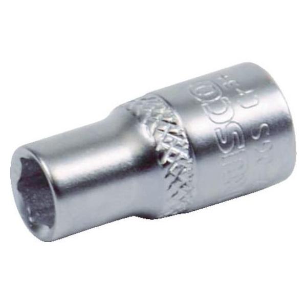 【仕様】●型番：TS4-08S　●対辺寸法（mm）：8●差込角（mm）：12．7●全長（mm）：38●表面処理：三価クロムメッキ　●クロムバナジウム鋼（Cr−V）●三価クロムメッキ