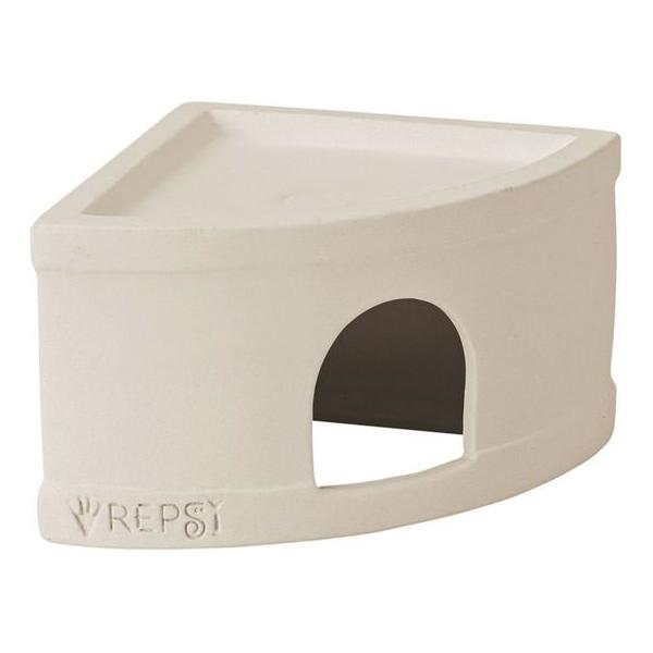 【商品説明】安心できる快適な空間を与える！爬虫類用素焼きシェルターです。　簡単保湿（素焼き製）。　自然なザラつき（脱皮の手助け）。　コーナー設置（レイアウトしやすい）。　湿度を保つ（飼育環境下で湿度を保てる水ポケット付）。【仕様】●材質：陶...