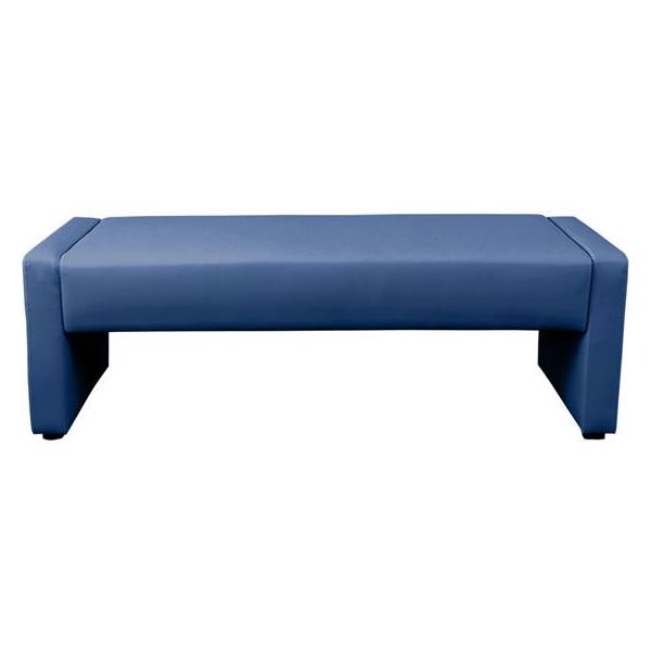 【仕様】●品番：ＣＡＬＭ−１２７ＫＤ−２−ＢＬ　●カラー：ブルー　●外寸法：約幅１２７０×奥行５００×高さ４２０ｍｍ　●重量：９ｋｇ　●材質／張地：ＰＶＣレザー、座面：ウレタンフォーム、本体：木フレーム　●注文単位：１台●保証期間：１年間　...