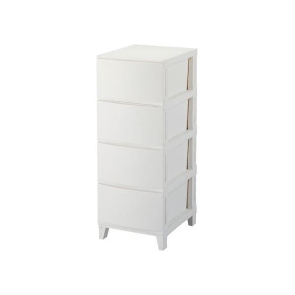 【仕様】●型番：RSD-S344WH　●引出し：4　●容量（L）：1段あたり：15．5　●引出し色：ホワイト　●間口（mm）：340　●引出し内寸（mm）間口×奥行×高さ：260×362×165　●奥行（mm）：420　●高さ（mm）：87...