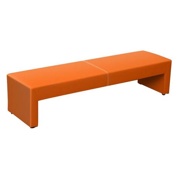 【商品説明】センターに入ったステッチがおしゃれなベンチ。　商業施設やロビー、病院の待合室など、様々な場所でご利用いただけます。【仕様】●品番：ＣＡＲＡ−１８００−２−ＯＲ　●カラー：ブルー　●外寸法：幅１８００×奥行５００×高さ４２０ｍｍ　...