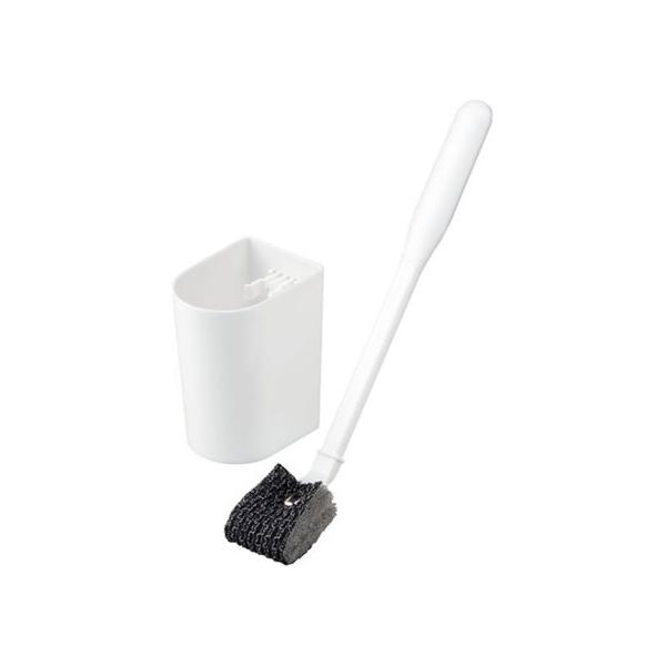 【商品説明】便器のふち裏を洗いやすい角度にしたクリーナー。　新素材の熱融着加工。　特殊生地の凸凹で汚れをしっかり落とします。　ハンドルを持てばケースごと運べるのでラク。　場所を取らないシンプル設計。　クリーナーがケースの底に触れないので衛生...