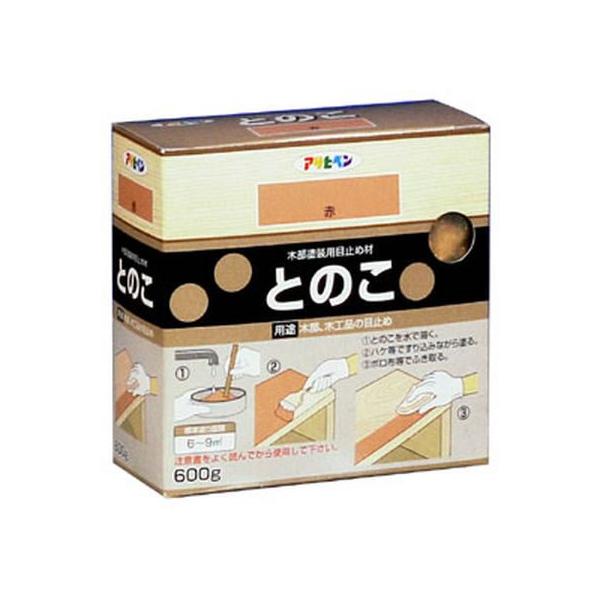【商品説明】●水に溶けやすい微粉末で、木目に入りやすい。●目止め効果がすぐれ、使いやすい。【用途】●木部・木工品の目止め。【仕様】●内容量：６００ｇ●カラー：赤●重量：６６８ｇ●塗り面積：６〜９ｍ２（タタミ３．５〜５．３枚分）