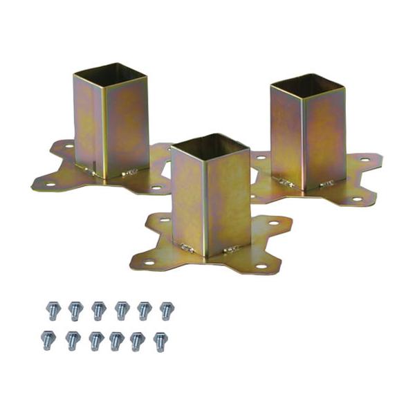 【商品説明】野球・ソフトボール用ベースの埋込金具。【仕様】●素材・材質：スチールメッキ仕上　●仕様：下金具、ベース用金具の詳細寸法はトーエイライトホームページよりダウンロード頂けます　●特徴：本品は埋込金具のみです。（ベース、ゴムフタ、上部...