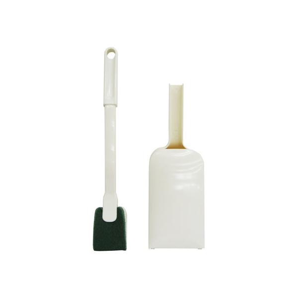 【仕様】サイズ：約４０×１０×１２ｃｍ　内容量：１個　材質：ケース・ブラシ柄：ポリプロピレン、ブラシ頭：ポリエステル不織布（研磨材入）・ポリエステル不織布・ポリプロピレン　・多様な種類の便器が普及しているためご使用の際キズつきが心配な場合は...