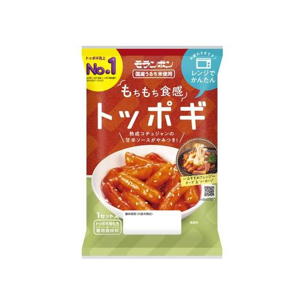 【商品説明】レンジでかんたん！　もちもち食感　国産うるち米使用！　コチュジャンをベースにした甘辛い味つけは、屋台料理として始まり、現在では家庭においてもおやつやおつまみとしてアレンジされ、さまざまな場面で親しまれています。【仕様】●注文単位：１個
